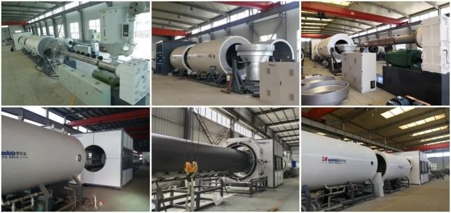 Vacuum Calibration HDPE Pre-Insulated Pipes Production Line 4