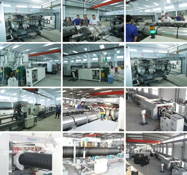 High Efficiency Dwcp Double Wall Corrugated Pipe Extrusion Line for Sewage Systems