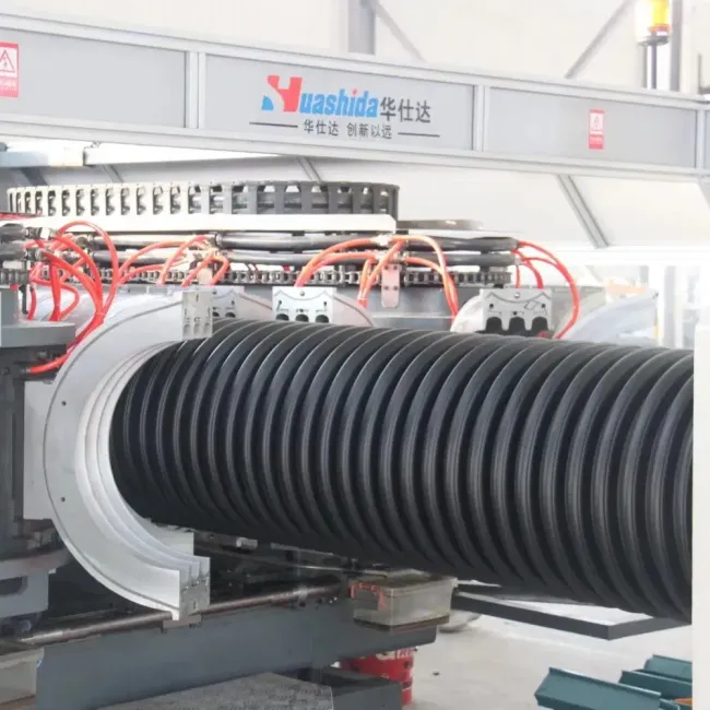 Industrial HDPE PP Double Wall Corrugated Pipe Extrusion Production Line
