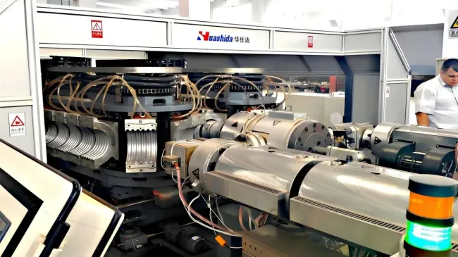 Industrial HDPE PP Double Wall Corrugated Pipe Extrusion Production Line