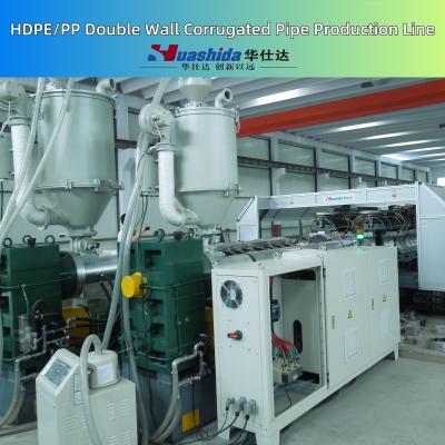 Chine Ligne de production de tuyaux ondulés à double paroi en PEHD PP pour l'approvisionnement en eau à vendre