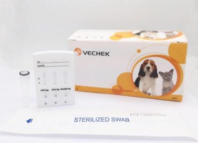 China OEM Dog Test Kits CPV CCV Giardia Lamblia Antigen Rapid Diagnostic for sale