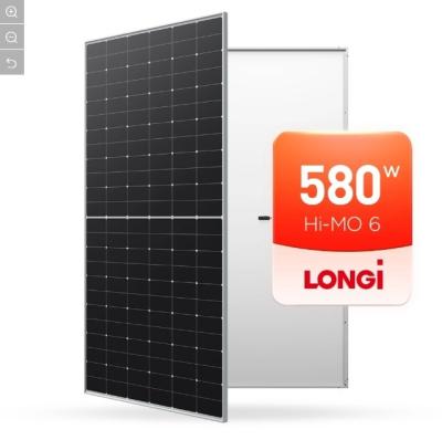 중국 롱기 565W 570W 575W 580W 585W 태양광 패널 시스템용 반전지 모노 얼굴 PV 패널 판매용