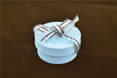 China Caixas de presente cilíndricas da jóia do cartão da forma do tubo com a fita amarrada com logotipo feito sob encomenda à venda