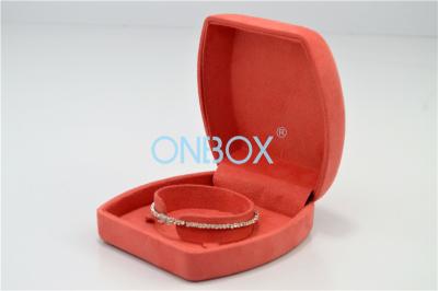 Китай Коробки оранжевой замши роскошные упаковывая, дама Bangle Таможня Packaging Коробка продается