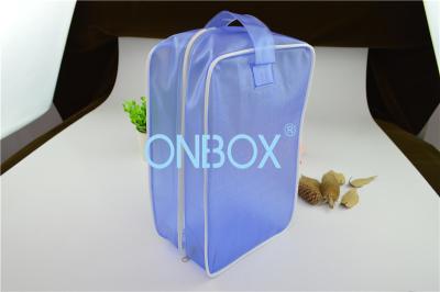Cina Borsa blu di trasporto del PVC della borsa del regalo del PVC di colore con la chiusura/maniglia della chiusura lampo in vendita