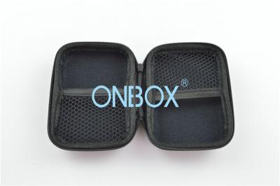 Κίνα 110 X 75 X 40mm μαύρη περίπτωση ακουστικών της EVA φερμουάρ με δύο ελαστικές τσέπες δικτύου προς πώληση