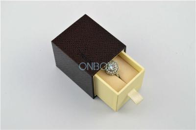 China Caixa pequena do anel do Trinket luxuoso/guarda-joias feito a mão colorida com a bandeja removível à venda