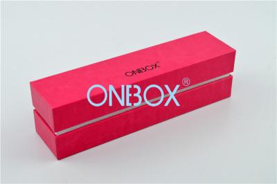 China Plutônio que envolve o GV de empacotamento do CE da cor ROHS do rosa do retângulo das caixas da joia luxuosa à venda