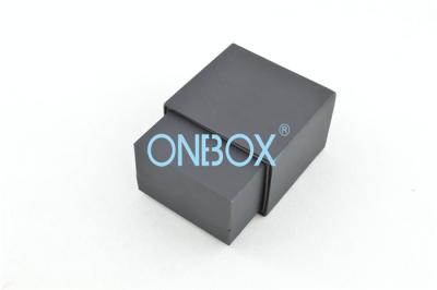 China Almofadas pretas luxuosas da inserção do dobro das caixas de presente da jóia do papel do anel e de toque dos brincos à venda