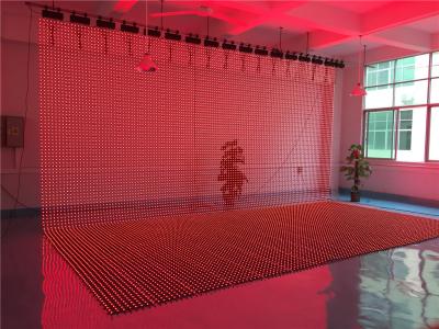 Cina Esposizione all'aperto della maglia del LED, leggero su trasparente flessibile dello schermo della tenda del LED ultra in vendita