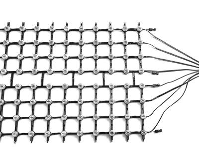 中国 媒体の正面、RGB柔らかいLEDの網スクリーンのための適用範囲が広い導かれたカーテンの表示 販売のため