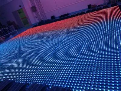 中国 PH56.25mm LED媒体の正面スクリーン、透明で柔らかいLEDの背景幕のカーテン 販売のため