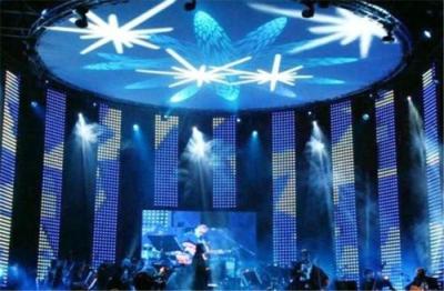 Cina L'affitto della tenda dello schermo della fase del LED, P56.25mm ha condotto la video tenda della parete per il concerto in vendita