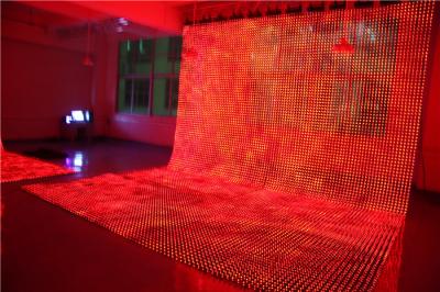 Cina Schermo molle impermeabile del LED, schermo flessibile principale della tenda della maglia per il fondo di concerto in vendita