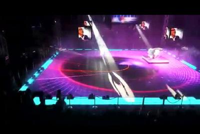 Cina Il pavimento della fase di colore LED di miscelazione di RGB/ha acceso i pannelli di pavimento per nozze o le sale da concerto in vendita
