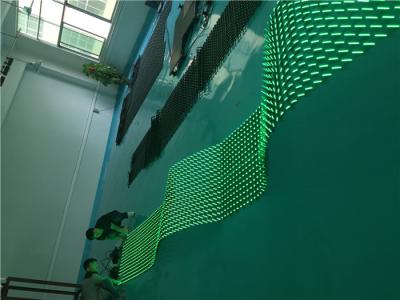 Cina Setaccio a maglie pieghevole impermeabile del LED, trasparenza del contesto della fase della tenda del LED alta in vendita