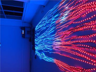 Cina Video parete curva del LED della tenda impermeabile molle della maglia per il contesto locativo della fase in vendita