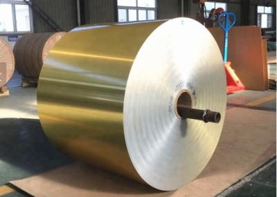 China Material personalizado do permutador de calor, folha de alumínio revestida da cor dourada à venda