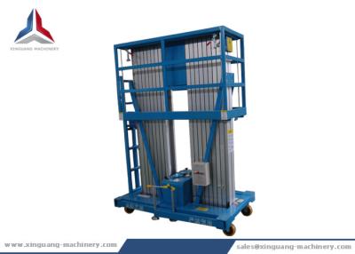 China 12m Double Mast Hydraulic Aluminum Lift Table with 200kg Load Capacity for sale