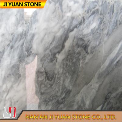Cina Lastra di pietra di marmo grigia di Bardiglio Carrara dell'italiano per i pavimenti della pavimentazione di lastra delle mattonelle in vendita