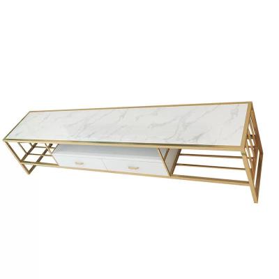 Chine Support principal de 3 tiroirs TV de TV de marbre fait sur commande de luxe moderne de Cabinet à vendre