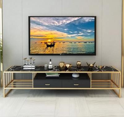 Chine Support principal de 3 tiroirs TV de TV de marbre fait sur commande de luxe moderne de Cabinet à vendre