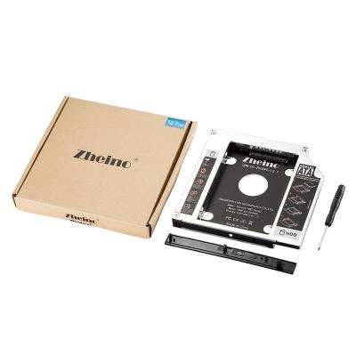 Cina Adattatore della cassa del carrello degli accessori dello SSD dell'alluminio 12.7MM per la baia ottica di DVD-ROM del computer portatile in vendita