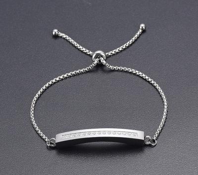 Cina Braccialetto di memoria in argento/oro/oro rosa nero con pietra chiara Braccialetto di cremazione per ceneri in vendita