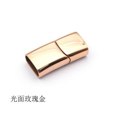 Cina Magnete in acciaio inossidabile con guinzaglio piatto, design rettangolare per la sicurezza del braccialetto in cuoio in vendita