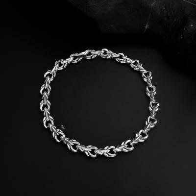 Cina Sterling Silver Hip Hop Catena Maschile Europeo e Americano Sensato Avanzato Collare Hipster in vendita