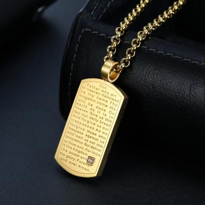 Cina Moda europea e americana Essential Hip-Hop Punk Gioielli Retro Lettera Pendente Colletto in vendita