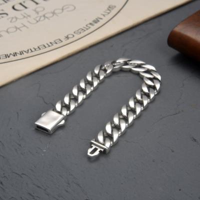 Cina Simple Style 925 Sterling Silver Bracelet Couple di moda coreana accessorio incisivo in vendita