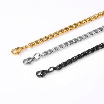 Cina 304 in acciaio inossidabile, semplice, con una catena di fiori, con un colletto in stile europeo, per gioielli in vendita