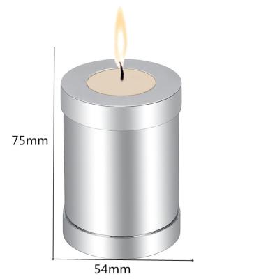 Cina 75*54mm cilindro cremazione gioielli urna in acciaio inossidabile ceneri medaglione per piccoli animali in vendita
