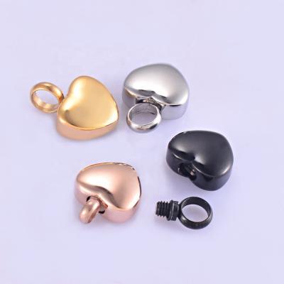 China Pendentes de encanto Medalhão de coração de aço inoxidável para cinzas comemorativas Urna Colar / Pulseira à venda