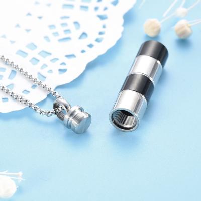 China Envio Gratuito Estilo CLÁSICO 304 Círculo de Aço Inoxidável Cremação Jóias Para Cinzas à venda