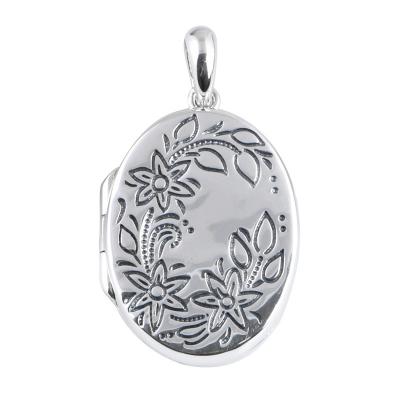 Cina Pantaloni di moda femminile Ovale Gawu Box S925 Silver Vintage Thai Silver Charm Pendants in vendita