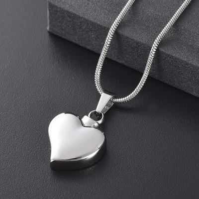 Cina Decorazione Cuore Crematura Pendente Collare Memoriale Porta ceneri Urna Alta lucidatura in vendita