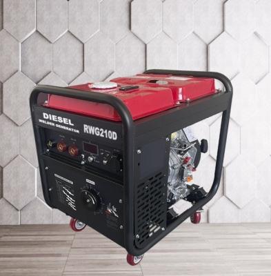 Cina motore di rame pieno di CA 3kw di Genset Diesel Welder Generator del bastone 210A in vendita