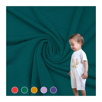 China Factory Direct Sale Solid Knit Fabric 95 Bamboo 5 Spandex Material Jersey Fabric for T-shirt for sale