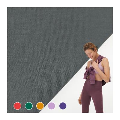 China Factory Wholesale Solid Fabric 100 Cotton Material Knit Interlock Fabric for Men Shirt for sale