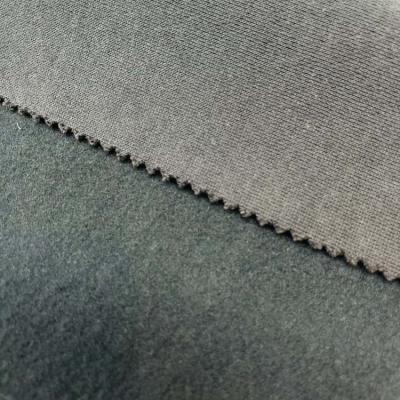 China Heavy CVC Fleece Fabric 80 Cotton 20 Polyester 300GSM Hoodie Knitting Fabric for sale