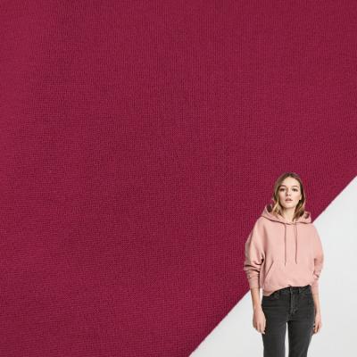 China China Supplier Plain Dyed Knit CVC 3ENDS Fleece Fabric Sweatshirt Material Cotton Polyester Fleece Fabric for sale