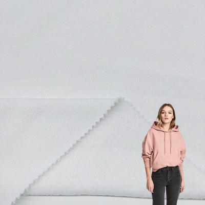 China Soft Hand Feel TC Polyester Fleece Fabric by Roll, Hot Sale Solid Cotton Terry Fleece Fabric for Hoodie/ for sale