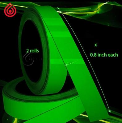 Indoor Door Instruction Customized Glow Tape Photoluminescent Film Luminous