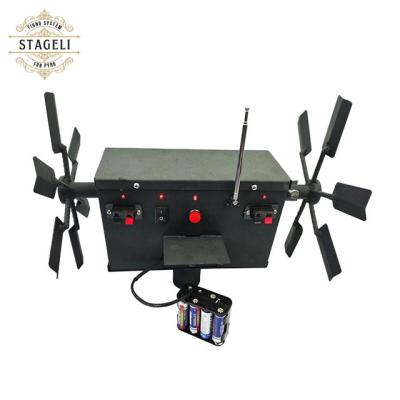 IP55 High Voltage Electronic Ignition Double Wheel Fireworks Fountain Machine