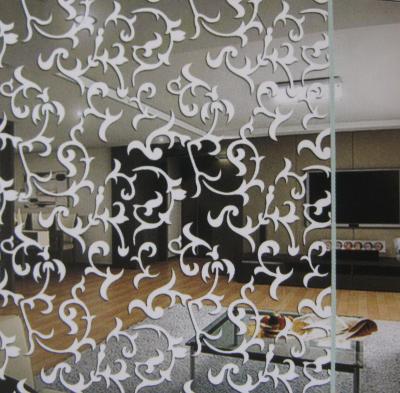 China High Strength Tempered Silk Screen Glass Wall for sale
