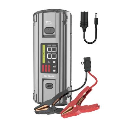 中国 乗用車 超安全 スーパーコンデンサ 3000A バッテリー ブースター パック ジャンプ スタート パワー 銀行 LEDライト 販売のため