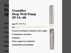 Grundfos 50 Hz Stainless Steel Electric Submersible Anti-Rast Deep Well Pump